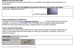 authentication form – Alexander Hammond