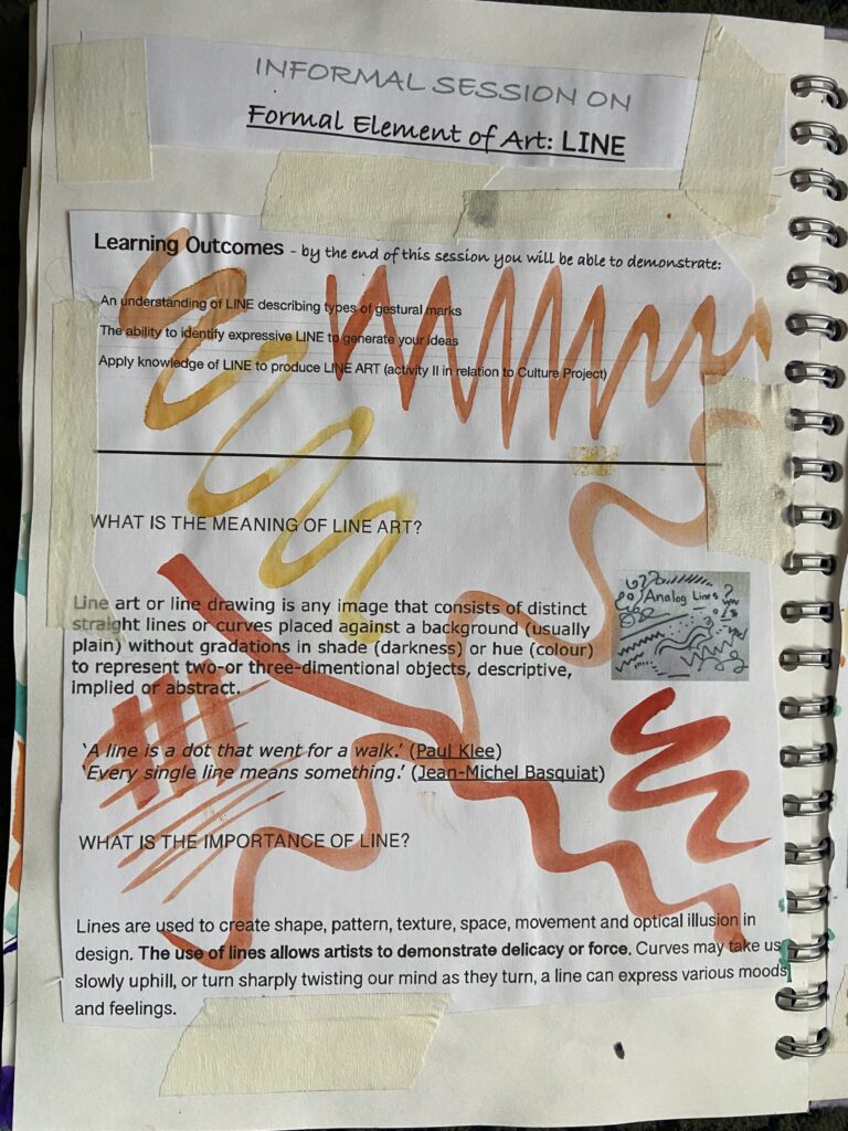 the line workshop – Samuel Marriott