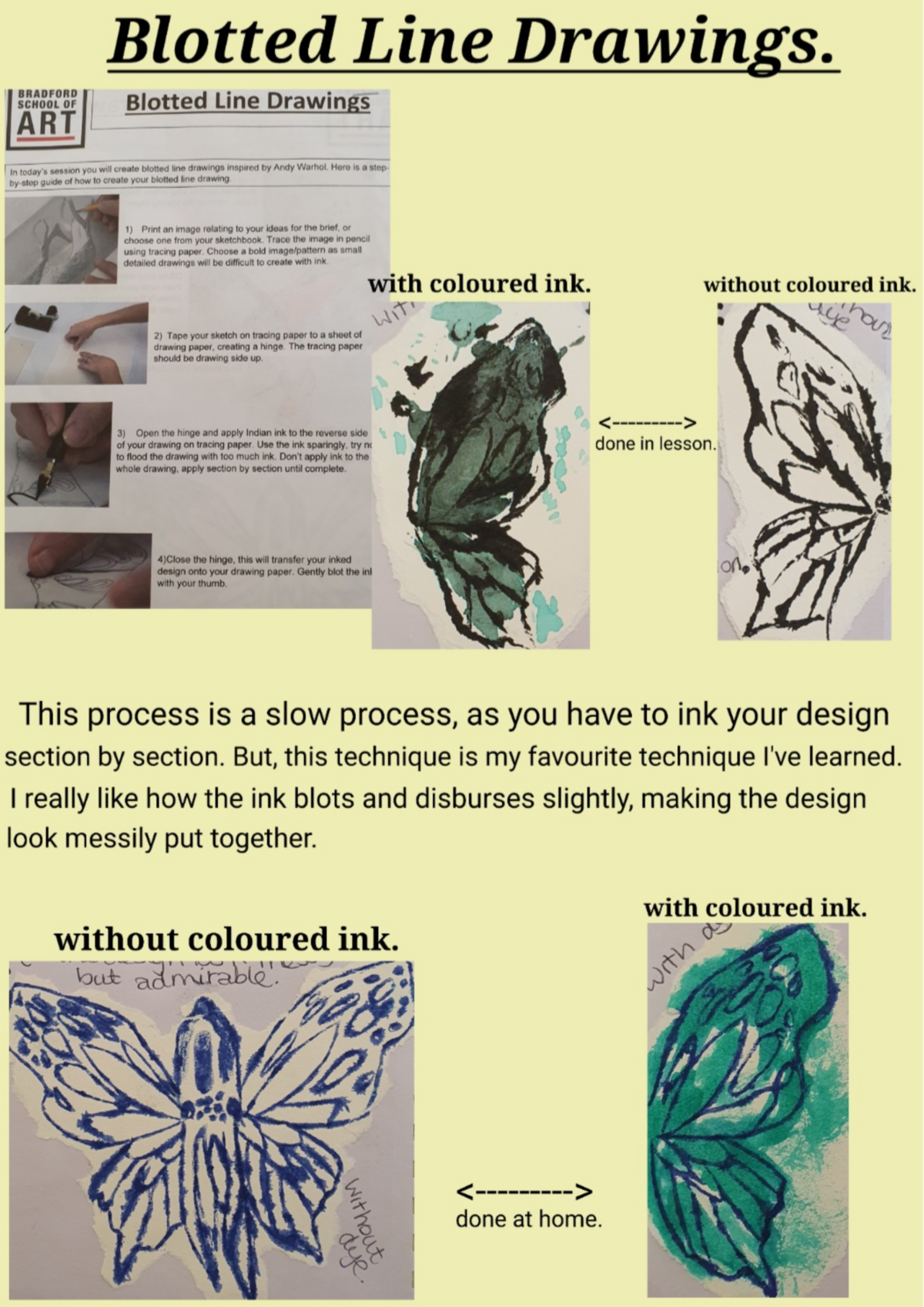 Blotted Line Drawings. – Evie Newman