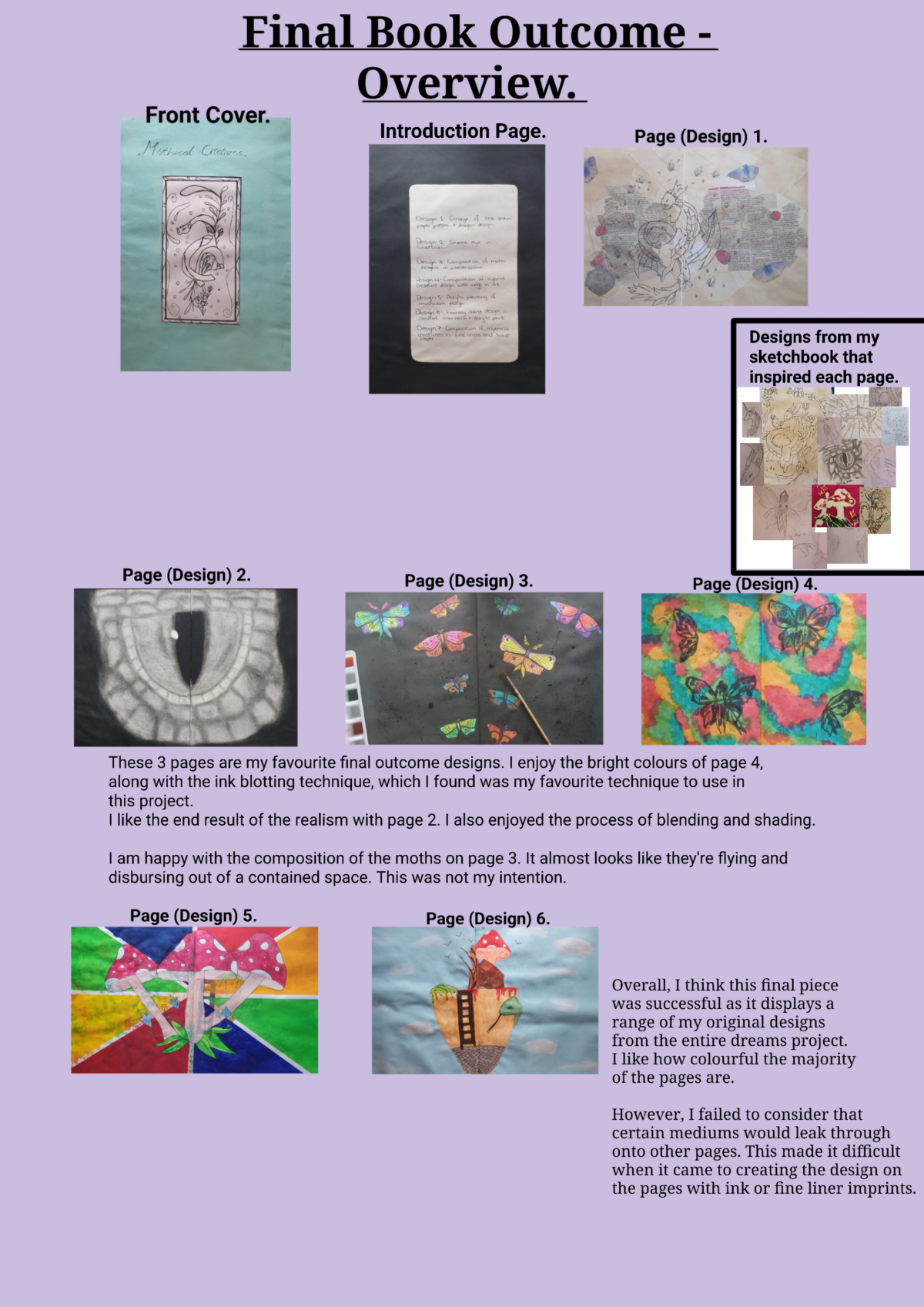 Final Book Outcome – Overview. – Evie Newman