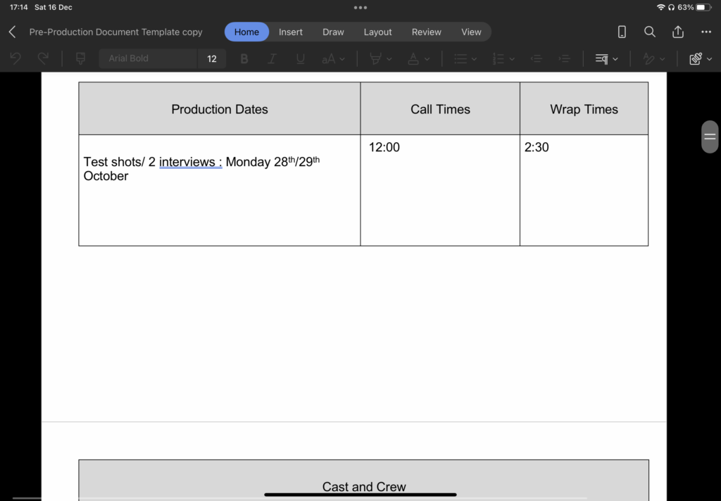 Task 2: pre production and production (journalism) – Maya – rose ashraf